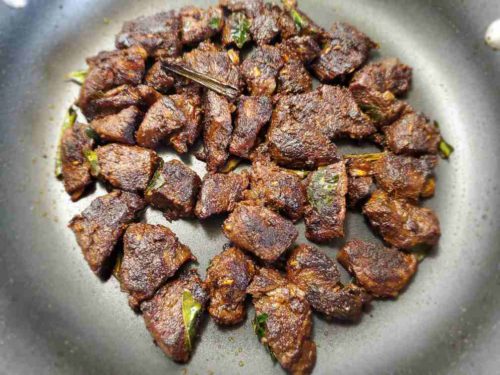 Simple Spicy Beef Fry - Hungry Lankan