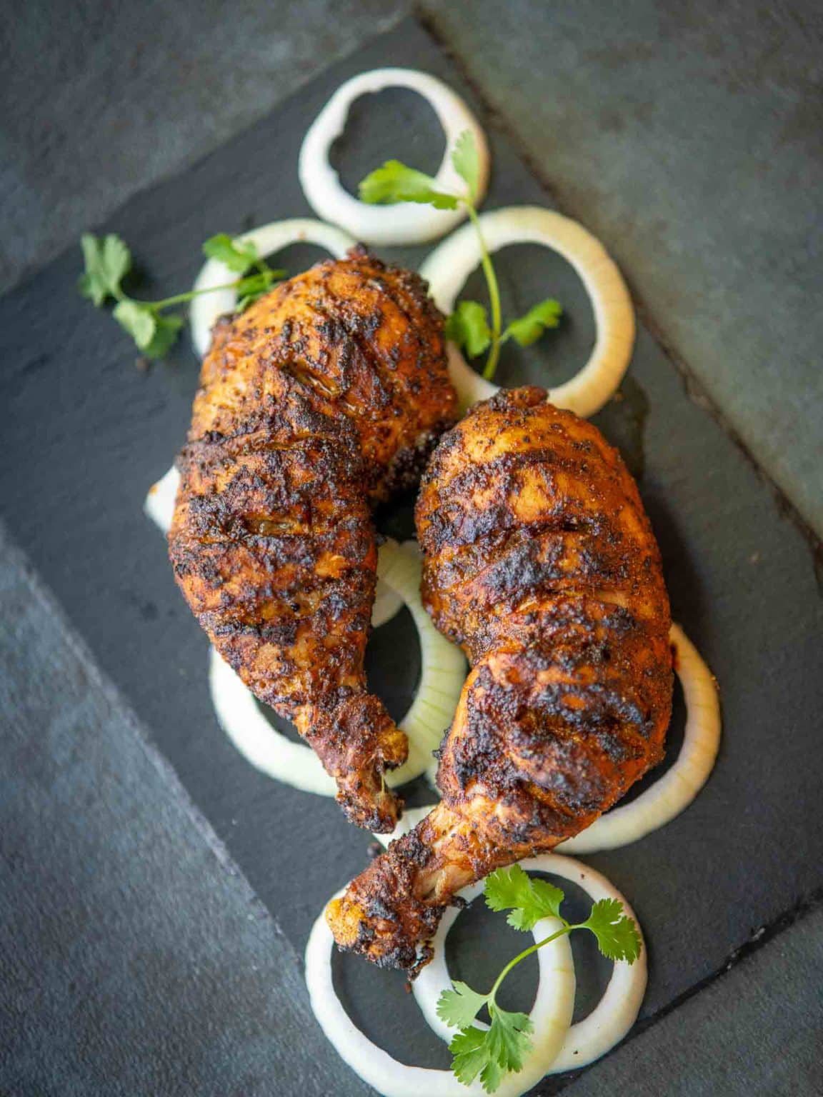 Air-Fried Spicy chicken legs - Hungry Lankan